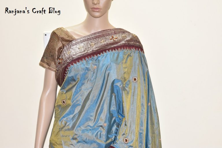 Design of the week- saree design with vintage silk border - Ranjana's ...