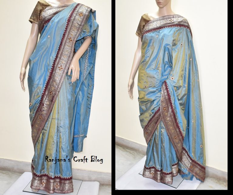 Design of the week- saree design with vintage silk border - Ranjana's ...