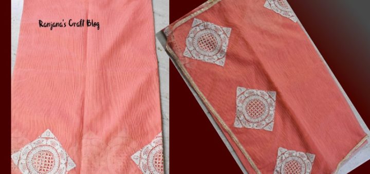 Kerala Mural Painting On Saree - Ranjana's Craft Blog