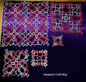 Magic square with onion ring technique- Tatting - Ranjana's Craft Blog