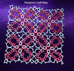 Magic square with onion ring technique- Tatting - Ranjana's Craft Blog