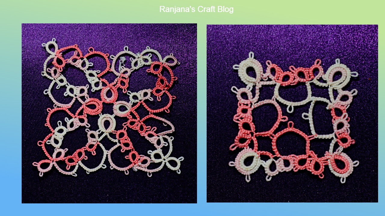 Magic square with onion ring technique- Tatting - Ranjana's Craft Blog